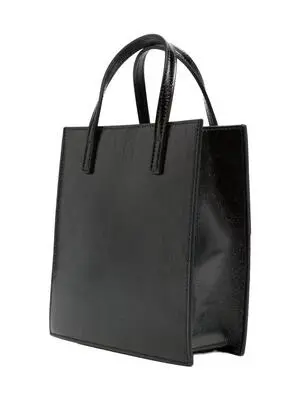 HIDESINS Logo-print Leather Tote Bag - Black