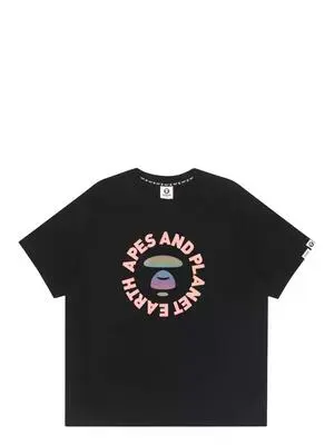 AAPE BY *A BATHING APE Moonface Print T-shirt - Black