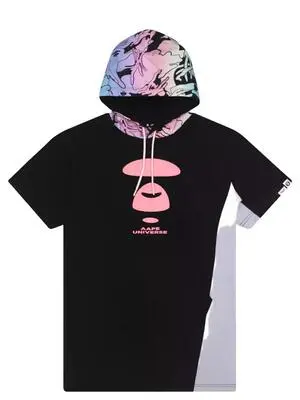 AAPE BY *A BATHING APE Camouflage-print Hooded Mini Dress - Pink