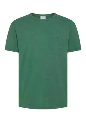 SUN 68 Logo-embroidered T-shirt - Green