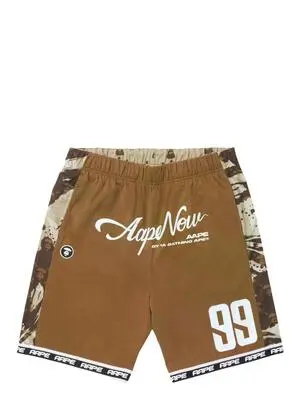 AAPE BY *A BATHING APE Moonface Reversible Shorts - Brown