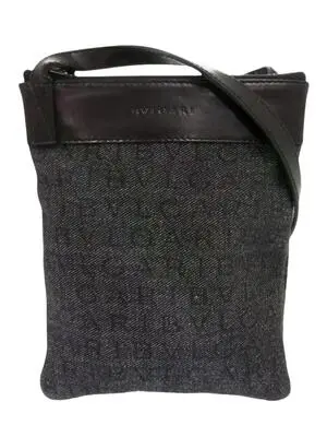 BVLGARI Monogram Canvas Cross Body Bag - Blue