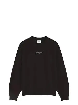 Maison Kitsuné Logo-print Cotton Sweatshirt - Black