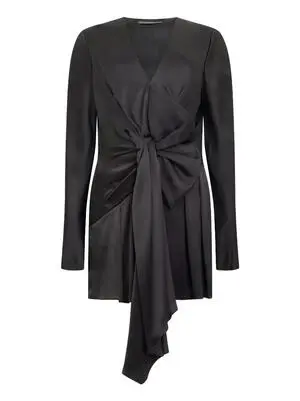 ALBERTA FERRETTI Alberta Ferretti Asymmetrical Bow Detail Blouse