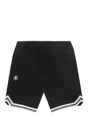 AAPE BY *A BATHING APE Moonface Logo-trim Track Shorts - Black
