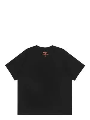 AAPE BY *A BATHING APE Moonface Graphic-print T-shirt - Black