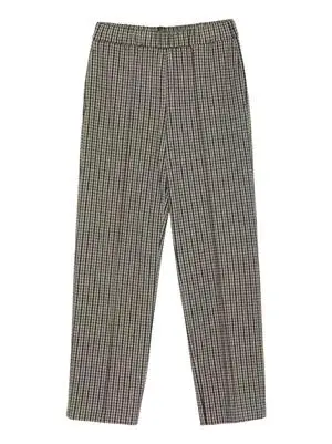 Fabiana Filippi Check Pattern Straight-leg Trousers - Grey