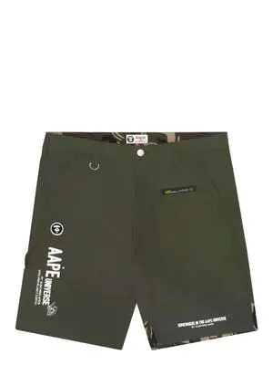 AAPE BY *A BATHING APE Panelled Cargo Shorts - Green