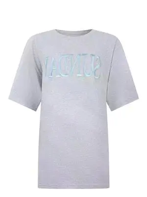 ALBERTA FERRETTI Alberta Ferretti Satin-Embroidered T-Shirt