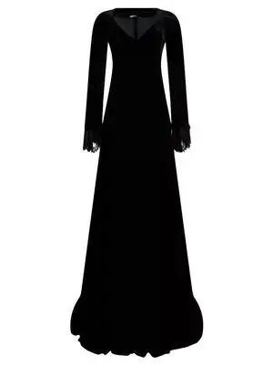 ALBERTA FERRETTI Alberta Ferretti Lace Trim Gown