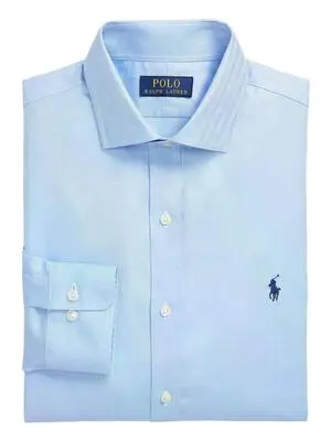 Polo Ralph Lauren Embroidered Logo Long Sleeve Shirt - Blue