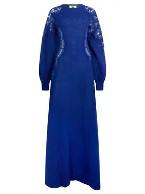 ALBERTA FERRETTI Alberta Ferretti Lace Insert Maxi Dress