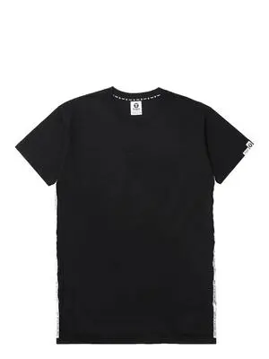 AAPE BY *A BATHING APE Short-sleeve Side-stripe T-shirt - Black