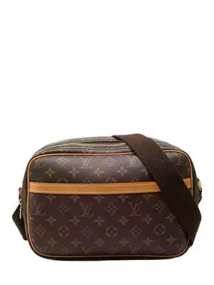 LOUIS VUITTON Monogram Reporter Pm Crossbody Bag - Brown