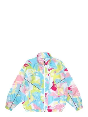 AAPE BY *A BATHING APE Moonface Camouflage Print Zip-up Jacket - Blue