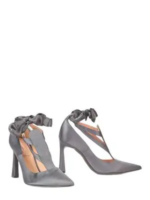 Alberta Ferretti Bow-detail Pointed-toe Pumps - Grey