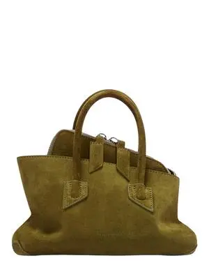 Attico La Passeggiata Mini Suede Handbag - Yellow