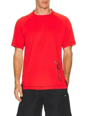 Y3 Graphic Print Jersey T-shirt - Red