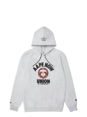 AAPE BY *A BATHING APE Moonface Printed Hoodie - Grey