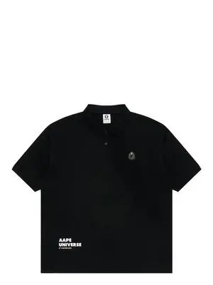 AAPE BY *A BATHING APE Aaper Patch Polo Shirt - Black