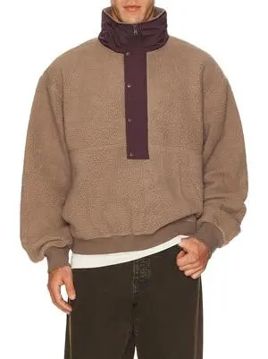 ENTIRE STUDIOS System Half Zip Fleece - Brown