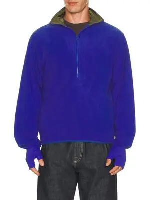 ENTIRE STUDIOS Shell Fleece Zip Up - Cerulean