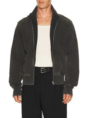 ENTIRE STUDIOS Standard Track Jacket In Black - Washed Black