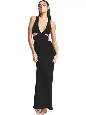 Retrofete Chrissy Maxi Dress With Cut-outs - Black