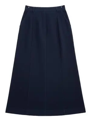 LUÚM Telluride Velvet Corduroy Skirt - Blue