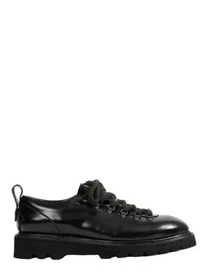 Premiata Kate Shiny Calfskin Lace-up Boots - Black