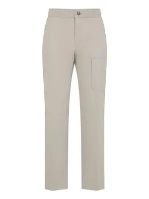 Brioni BRIONI Sanremo Cotton Blend Trousers Brown