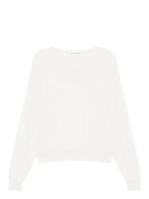 LEMAIRE Long Sleeved Crewneck Jumper - Light Beige