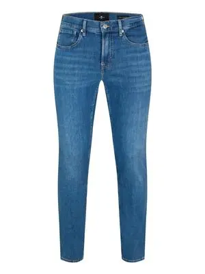 7 For All Mankind Faded Detail Jeans - Blue