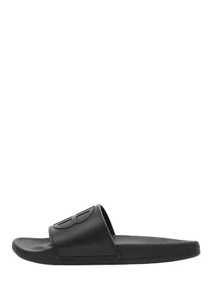 ANINE BING Embossed Logo Slides - Black