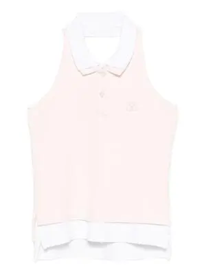 ALEXANDER WANG T By Alexander Wang Sleeveless Layered Polo Top