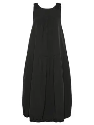 Max Mara Legenda Gathered Midi Dress - Black