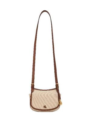 Ralph Lauren Small Marcy Flap Shoulder Bag - Nude