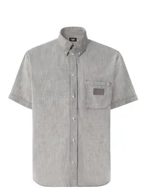 Fendi Gray Denim Shirt - Grey