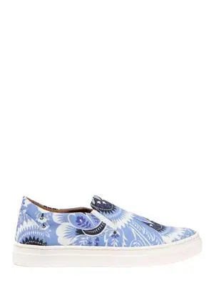 Etro Paisley-print Slip-on Trainers - Blue