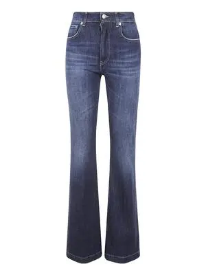 DONDUP Flared Mid-rise Jeans - Blue