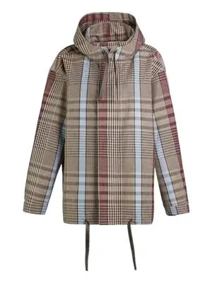 TOD'S Long Sleeve Checked Windbreaker Jacket - Multi-color