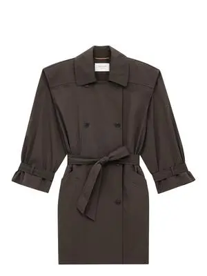 SAINT LAURENT Saint Laurent Belted Trench Coat