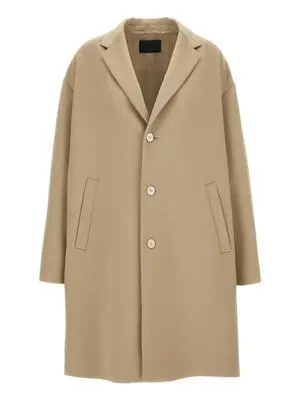 Prada Wool Blend Coat - Limestone Color