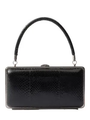 Prada Ayers Leather Clutch - Black