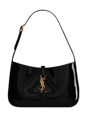 Saint Laurent Saint Laurent Le 5 À 7 Shoulder Bag In Patent Leather Black