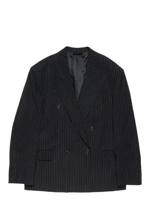 Acne Studios Pinstripe Double-breasted Blazer - Black