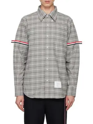 THOM BROWNE Tattersall-checked Cotton Shirt