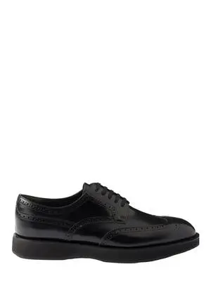 PRADA Prada Leather Lace-Up Brogue Shoes