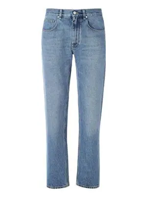 Fendi Fendi Light Wash Straight Leg Jeans Blue