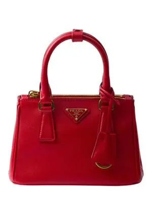 Prada Galleria Saffiano Leather Micro Bag - Red